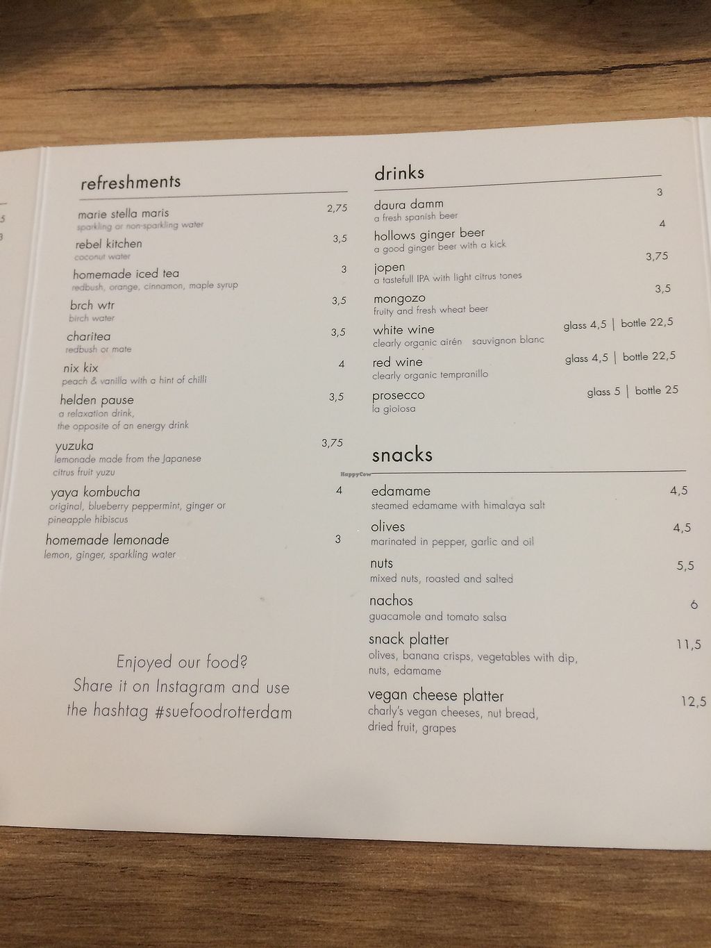 SUE - Rotterdam Restaurant - HappyCow