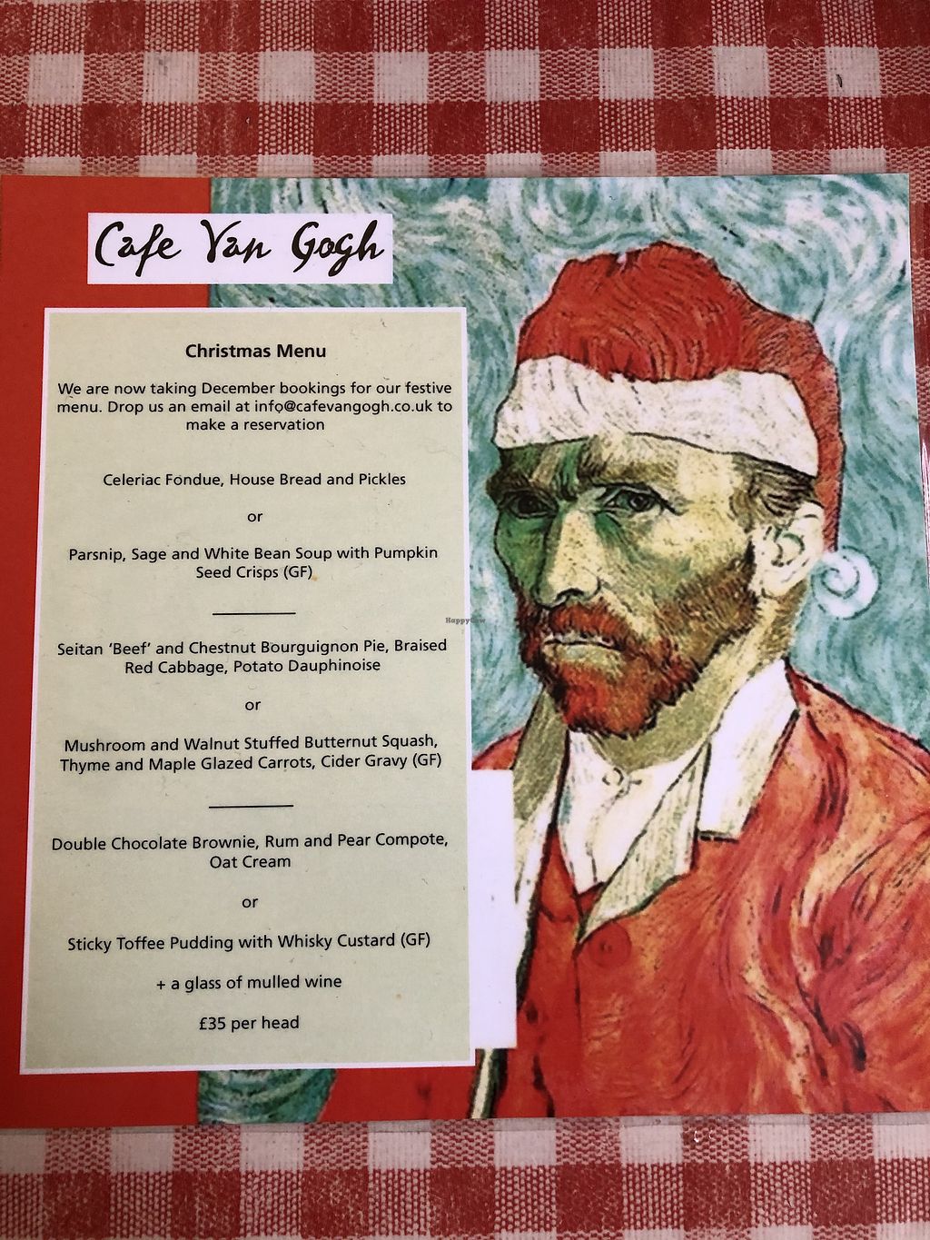 Cafe Van Gogh - South West London Restaurant - HappyCow