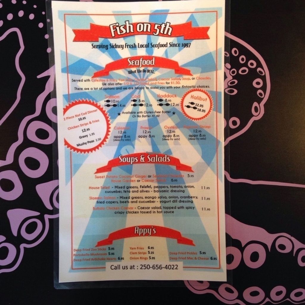 Fish on Fifth - Sidney British Columbia Restaurant - HappyCow