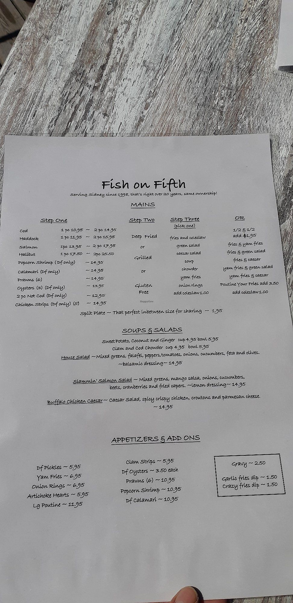 Fish on Fifth - Sidney British Columbia Restaurant - HappyCow