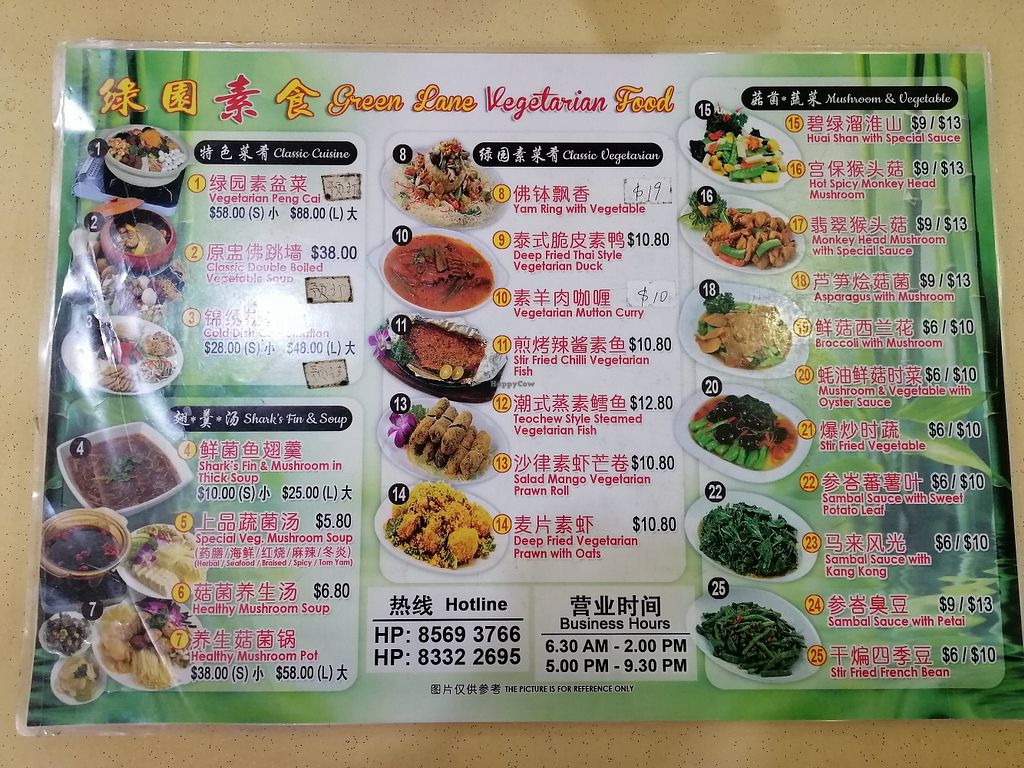Green Lane Vegetarian Food - North Singapore Restaurant - HappyCow
