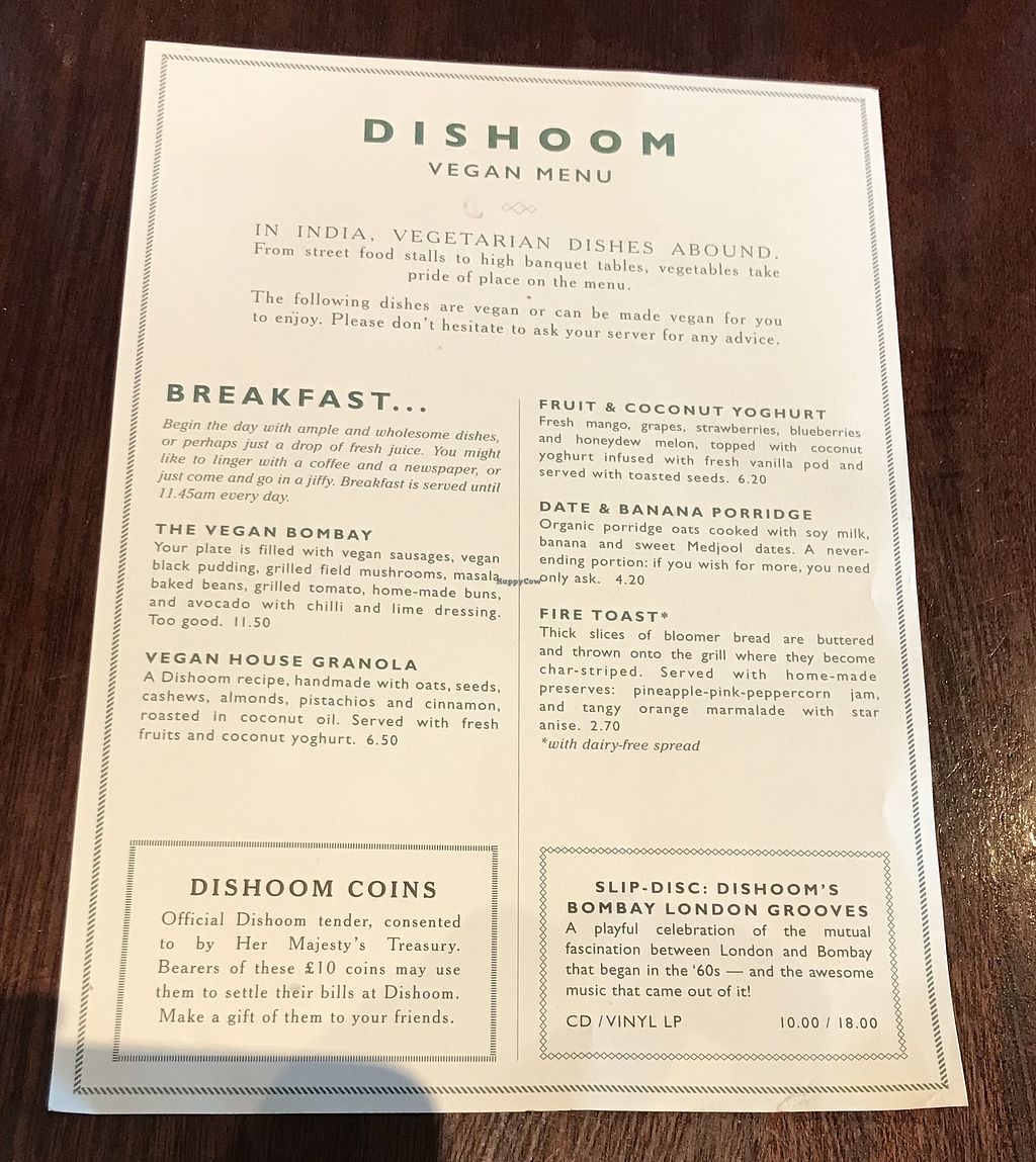 Dishoom - Edinburgh Restaurant - HappyCow