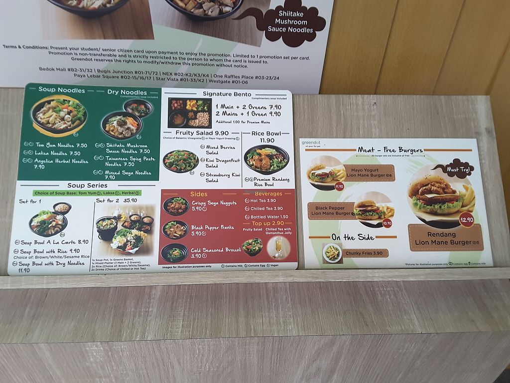 CLOSED: Greendot - Bugis Junction - Central Singapore Restaurant - HappyCow