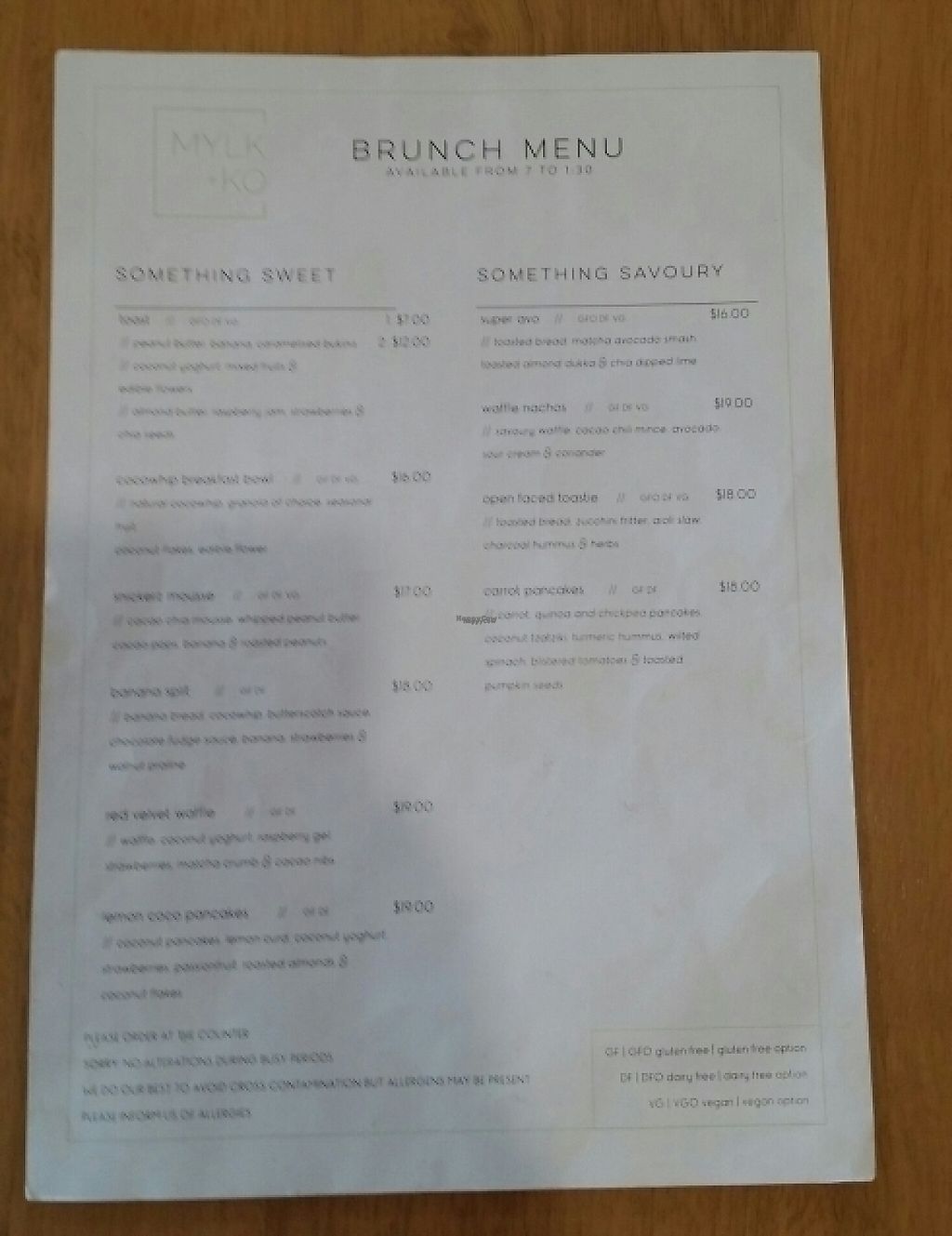 CLOSED: MYLK + KO - New Farm Queensland Restaurant - HappyCow