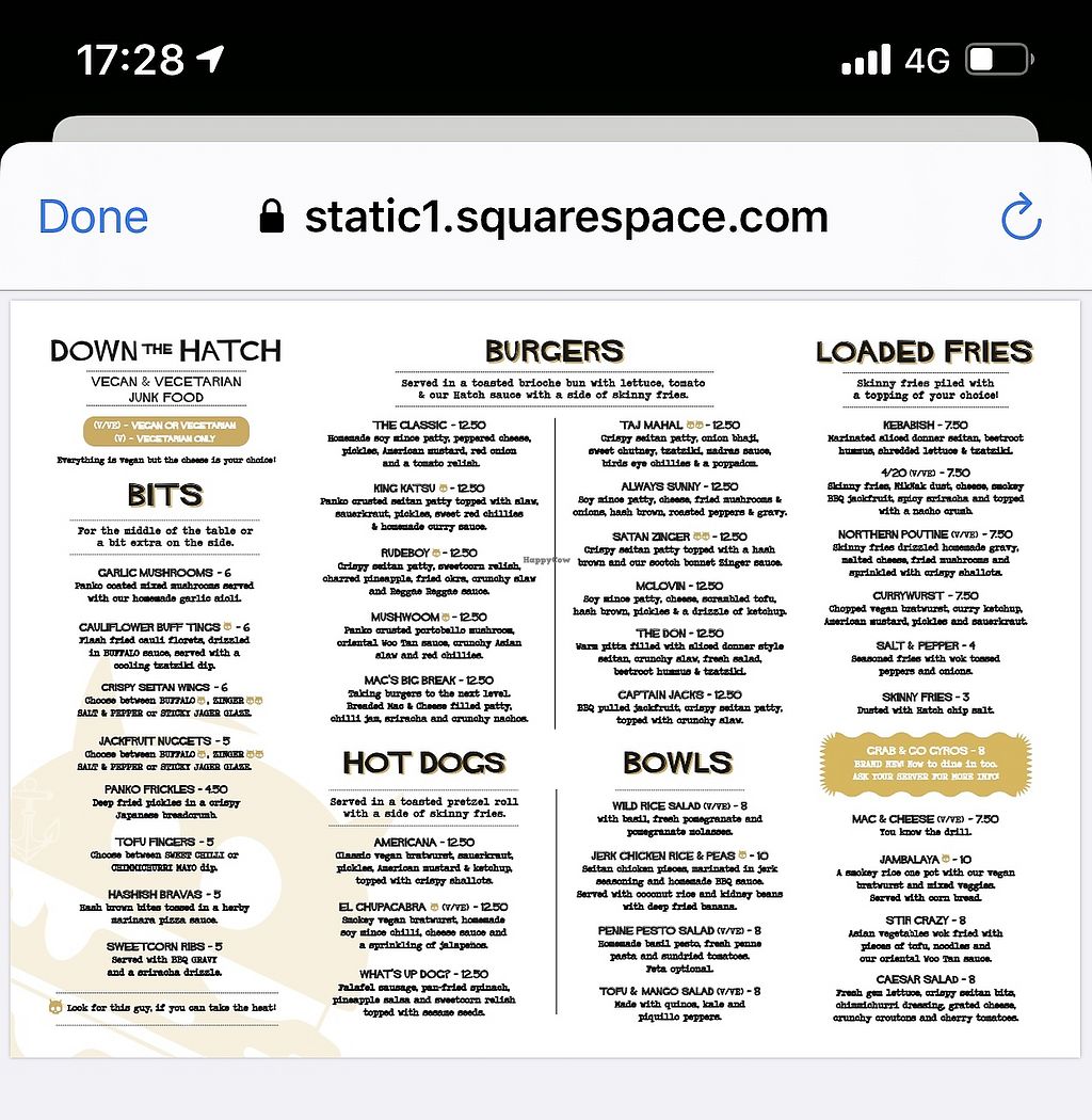 Down the Hatch - Liverpool Restaurant - HappyCow