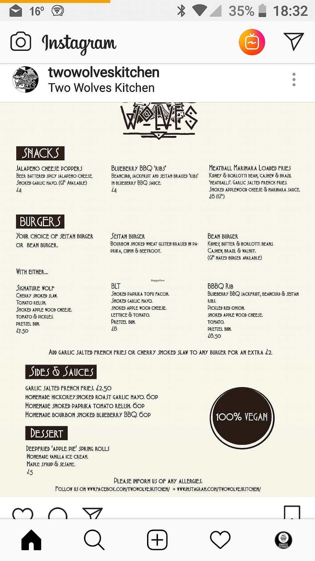 Two Wolves Kitchen - Brighton Restaurant - HappyCow