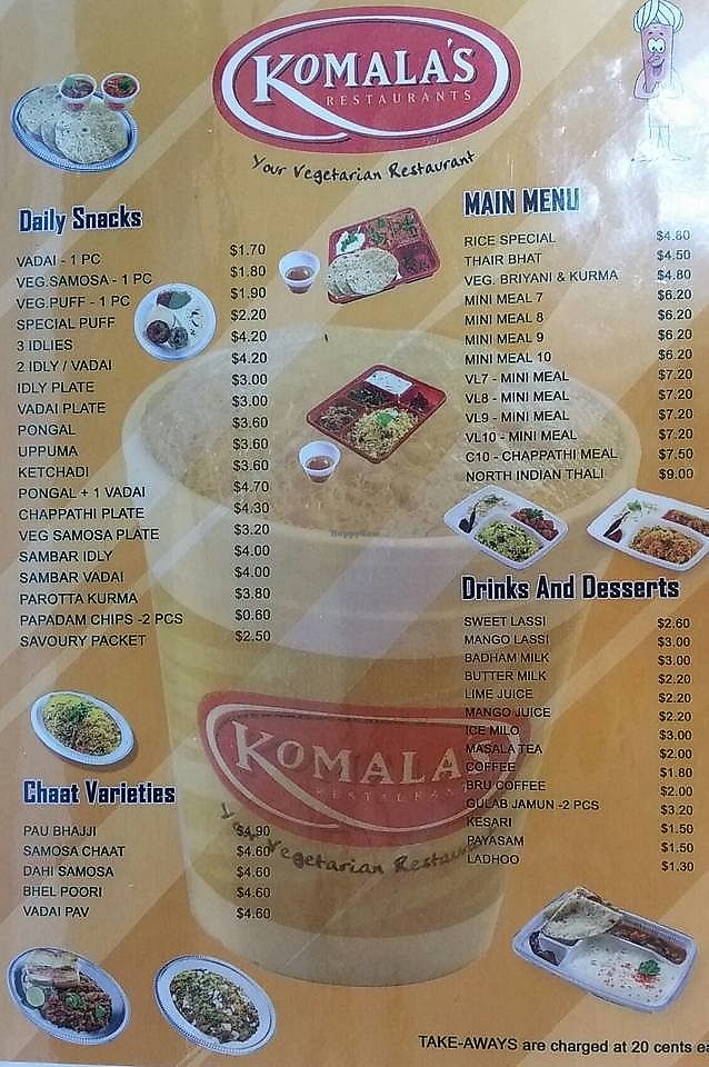 Komala's Restaurant - Tanjong Pagar - Central Singapore Restaurant ...
