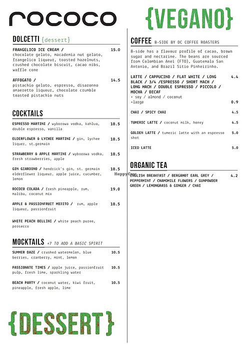 Rococo - St Kilda Victoria Restaurant - HappyCow