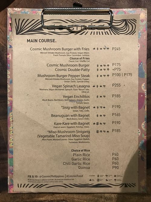 Cosmic - Poblacion - Makati Restaurant - HappyCow