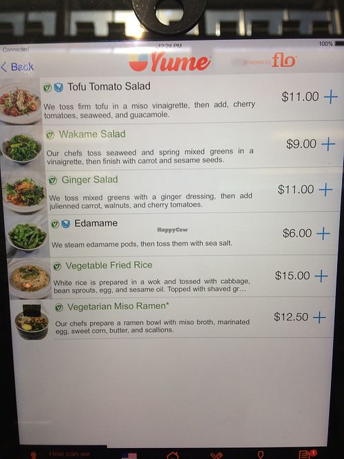 IAH - Yume Asian Kitchen - TE - Houston Texas Restaurant - HappyCow