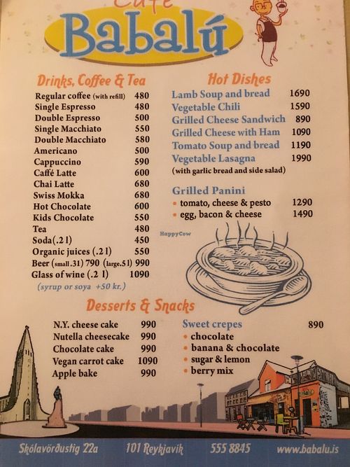 Cafe Babalu - Reykjavik Restaurant - HappyCow
