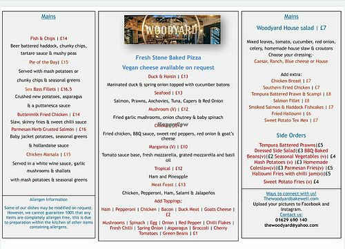 Grouse & Claret - Rowsley Restaurant - HappyCow