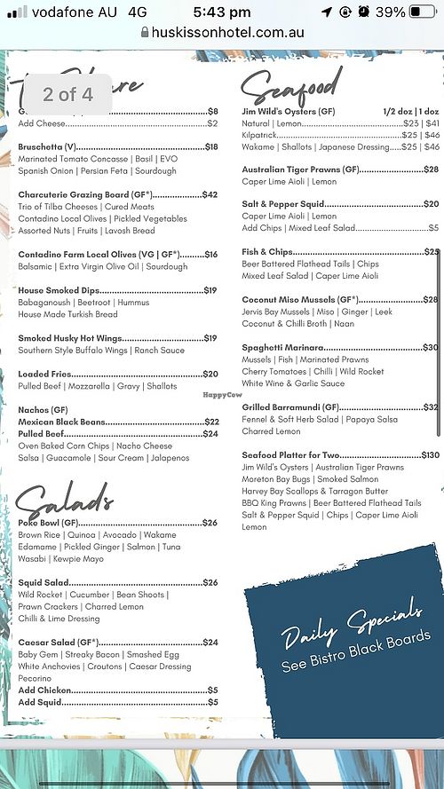 Huskisson Hotel - Huskisson New South Wales Restaurant - HappyCow