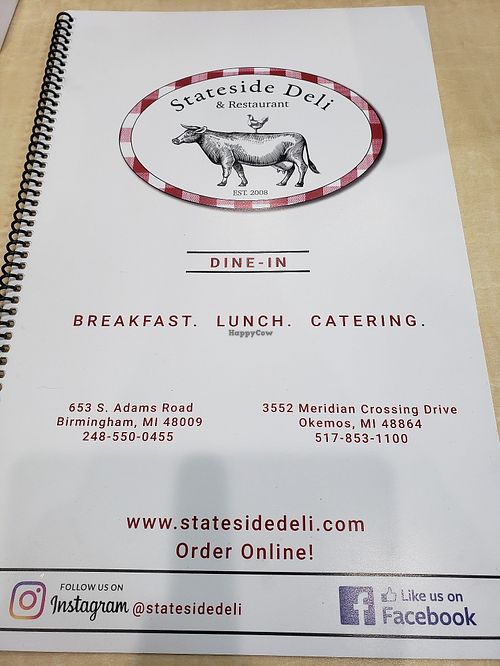 CLOSED: Stateside Deli - Birmingham Michigan Restaurant - HappyCow