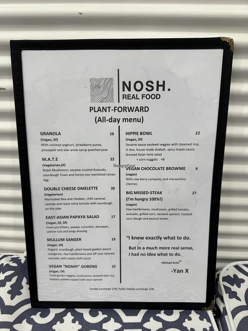 Nosh - Ballina New South Wales Restaurant - HappyCow