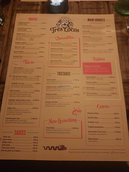 Tres Locos - Reykjavik Restaurant - HappyCow