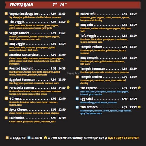 CLOSED: Half Fast Subs - Fort Collins Colorado Restaurant - HappyCow