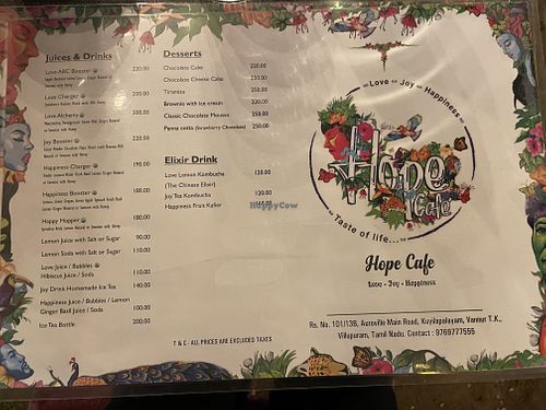 Hope Cafe - Auroville Restaurant - HappyCow