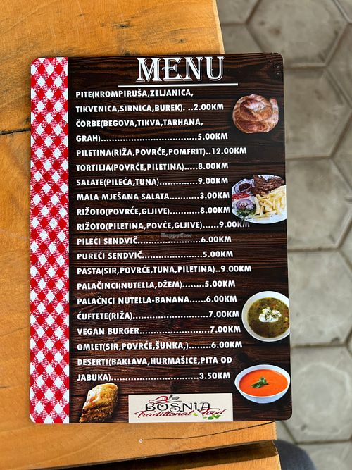 Bosnia Traditional Food - Visoko Restaurant - HappyCow