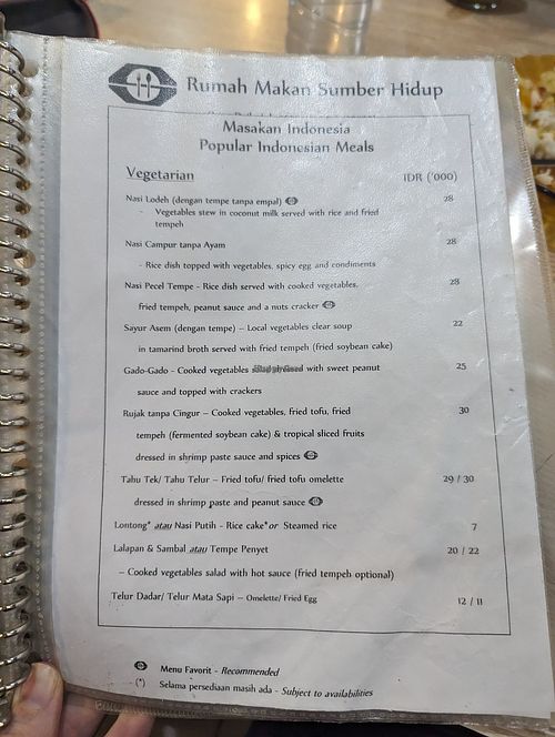 Sumber Hidup - Probolinggo Java Restaurant - HappyCow