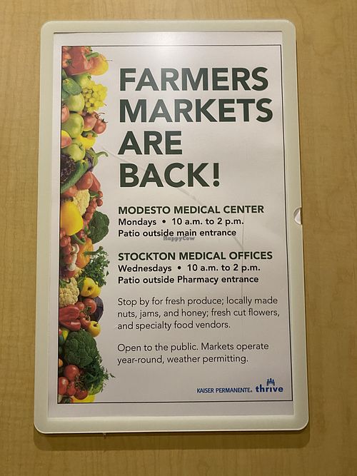 Kaiser Permanente Farmers Markets - Modesto California Farmer's Market ...