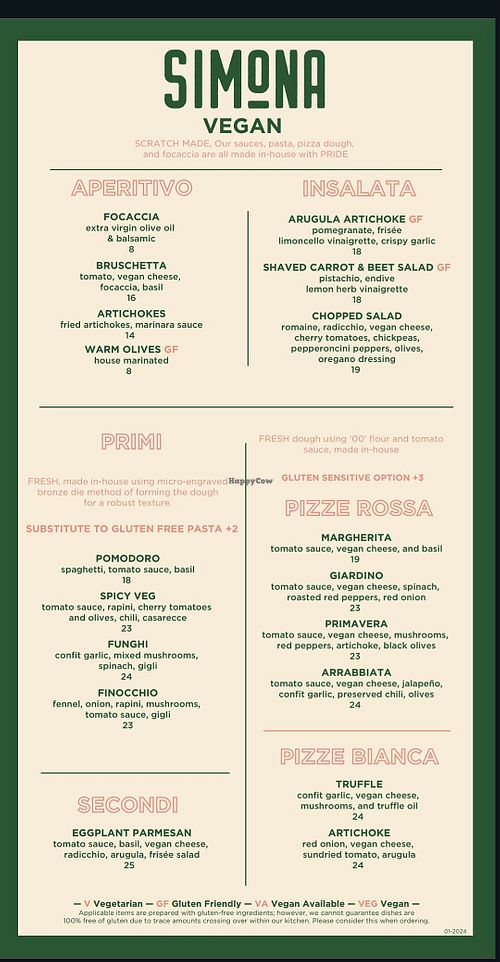 SIMONA - Toronto Ontario Restaurant - HappyCow