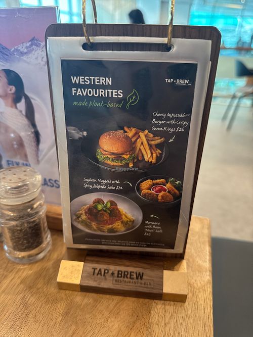 SIN - Tap + Brew Changi - T1 - East Singapore Restaurant - HappyCow