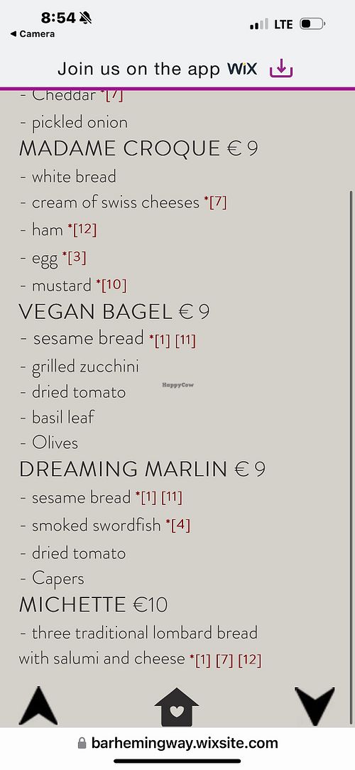 Hemingway Cocktail Bar - Como Other - HappyCow