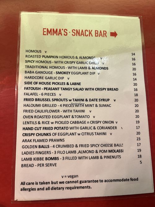 Emma's Snack Bar - Enmore New South Wales Restaurant - HappyCow