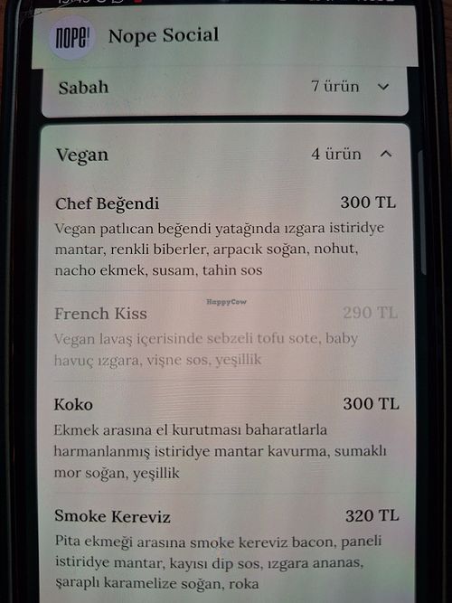 Nope Social - Ankara Restaurant - HappyCow