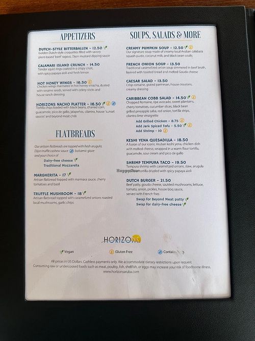 Horizons Lounge - Noord Restaurant - HappyCow