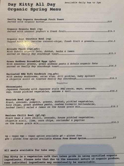 Day Kitty - Warrnambool Victoria Restaurant - HappyCow