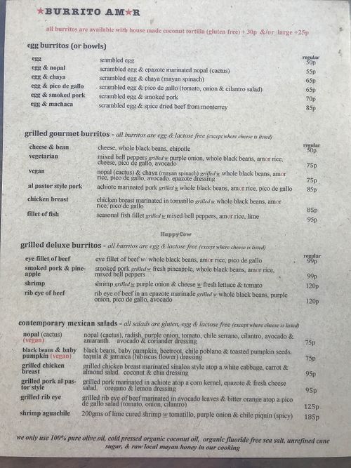 Burrito Amor - Tulum Restaurant - HappyCow