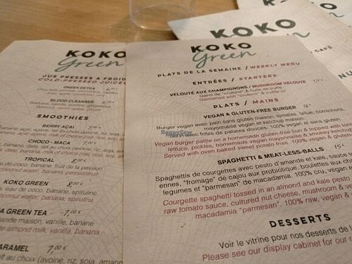 KOKO Green - Nice Restaurant - HappyCow