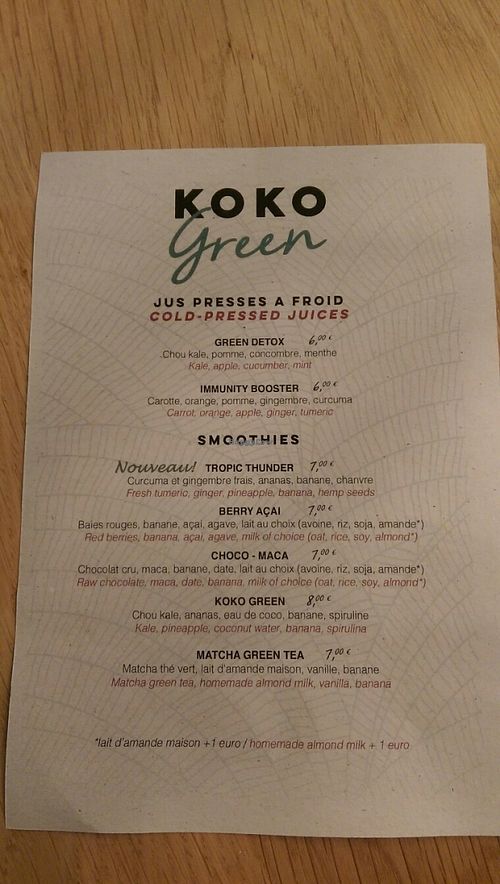 KOKO Green - Nice Restaurant - HappyCow
